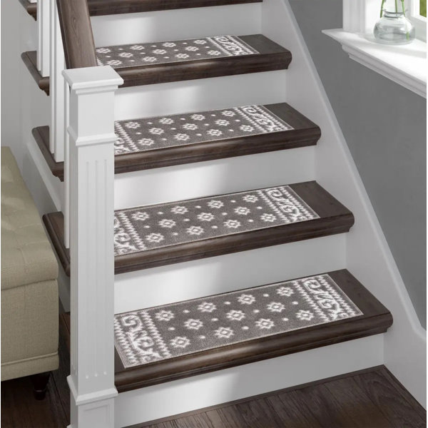 Sofia Rugs Sofihas Carpet 15 Pack Stair treads Non-Slip Carpet Stair Treads w/ Non-Skid TPE ...